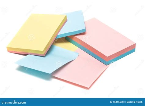 Colored Pages Of Notebook Stock Photo Image Of Notepad 16415698