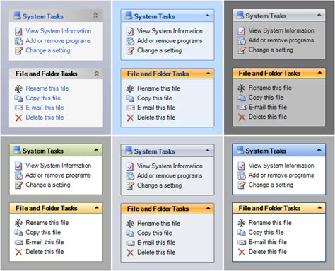 Topicbar For Winforms Provides Built In Visual Styles Like The Office Color Schemes And