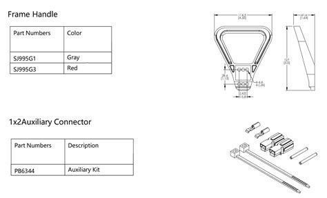 Electric Forklift Vehicles Connector Double Pole Auxiliary Contact