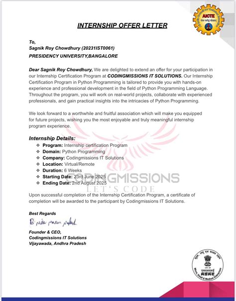 Pythonprogramming Internshipopportunity Codingmissions