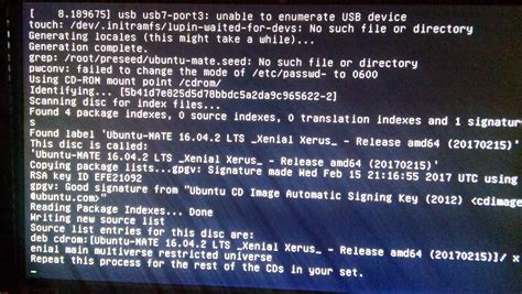 System Installation Cannot Install Linux Because Keyboardmouse Not