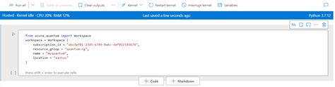 Çalışma Alanında Jupyter Not Defterleriyle çalışma Azure Quantum Microsoft Learn