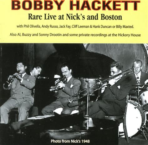 Bobby Hackett Rare Live At Nicks Boston Cd