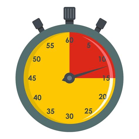 Premium Vector Stopwatch Timer Icon Flat Illustration Of Stopwatch Timer Vector Icon For Web