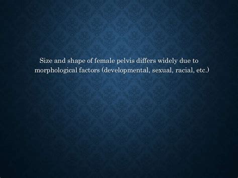 Classification Of Pelvis