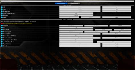 Private Server Commands Roblox Survive And Kill The Killers In Area