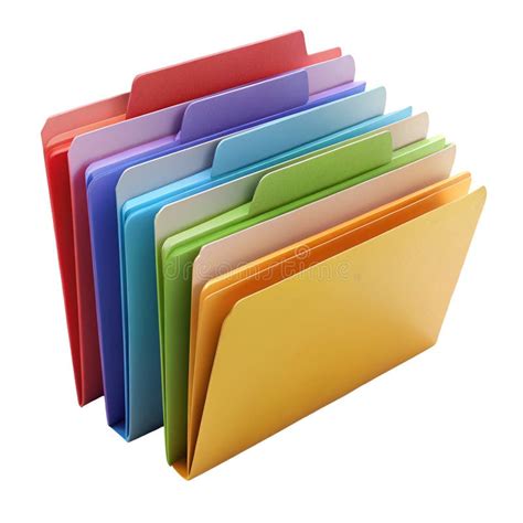 Custom Printed File Folders Stock Illustration Illustration Of