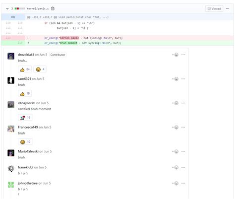 this is from the linux kernel on github r programmerhumor
