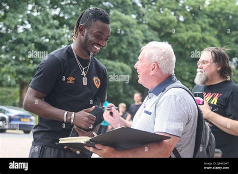 Adama Traore Of Hull City Arrives At The Mkm Stadium And Signs An Autograph For A Fan In On 7