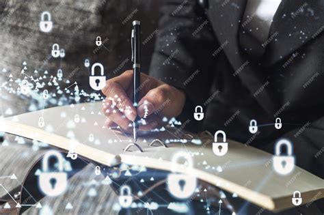 Premium Photo Businesswoman Is Taking Notes Of Clients Needs To Protect Cyber Security From