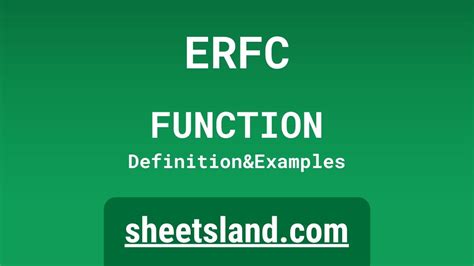 Erfc Function Definition Formula Examples And Usage