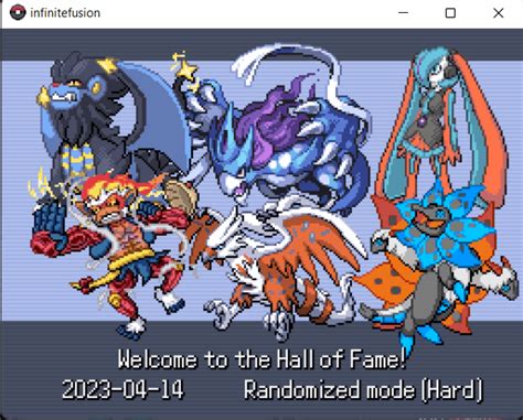 Just Finished My Pokemon Infinite Fusions Randomiser Nuzlocke Pretty Hard And Only One Pokemon