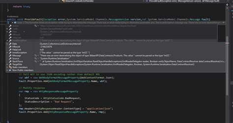 C How To Catch Handle Exceptions In Wcf That Occur Due To Type Casting Or Passing Invalid
