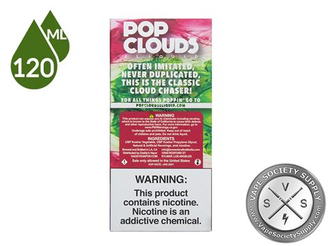 Watermelon Candy By Pop Clouds E Liquid 120ml Vapesocietysupply