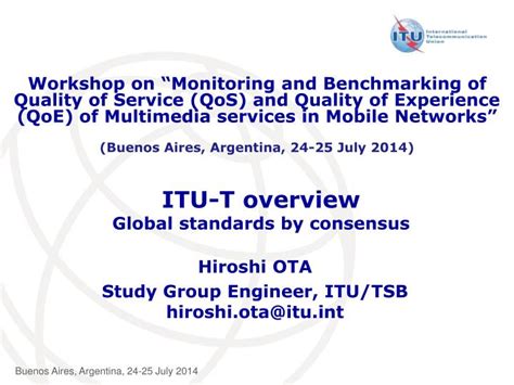 Ppt Itu T Overview Global Standards By Consensus Powerpoint Presentation Id2956114