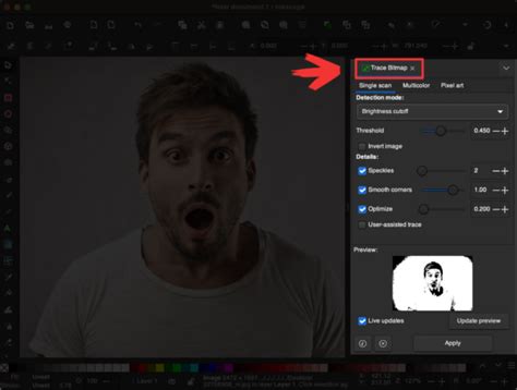 How To Use Trace Bitmap In Inkscape Tutorial Logos By Nick