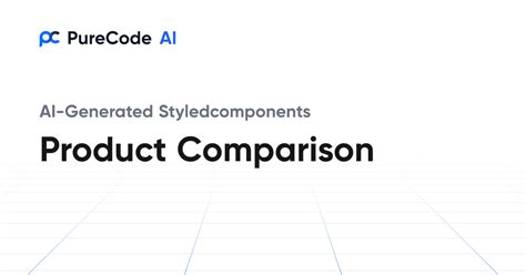 Build Styledcomponents Product Comparison With Ai