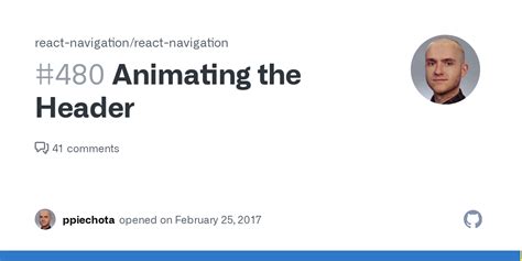 Animating The Header · Issue 480 · React Navigationreact Navigation