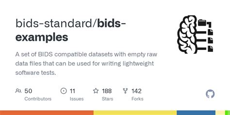 GitHub Bids Standard Bids Examples A Set Of BIDS Compatible Datasets With Empty Raw Data