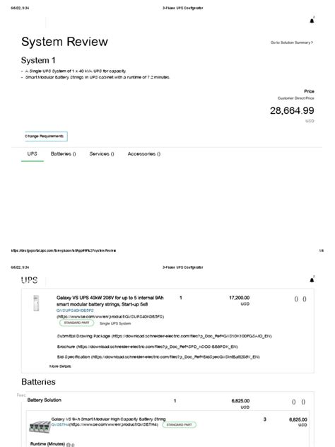 3 Phase Ups Configurator Galaxy Vs 40kva Pdf Computer Networking Computer Architecture