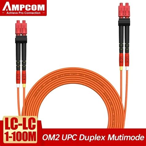 Ampcom Om2 Lc Lc Sc Sc Lc Sc Upc 50125 멀티 모드 듀플렉스 Lszh 광섬유 패치 케이블 및 점퍼 지지대 제작 가능 핸드폰닷컴