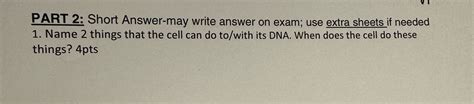 Solved Part 2 Short Answer May Write Answer On Exam Use