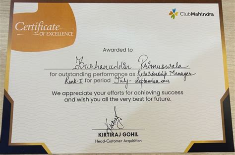 Burhanuddin Primuswala On Linkedin Clubmahindra