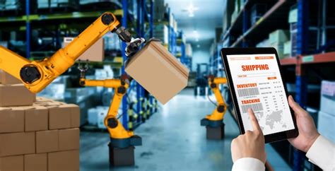 Premium Photo Smart Robot Arm Systems For Innovative Warehouse And Factory Digital Technology