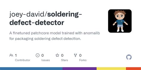 Github Joey David Soldering Defect Detector A Finetuned Patchcore Model Trained With Anomalib