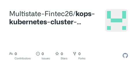 GitHub Multistate Fintec Kops Kubernetes Cluster Setup Aws