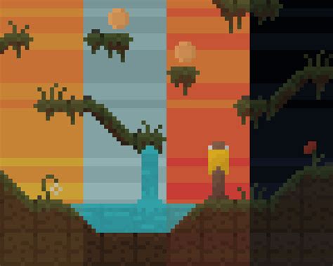 Pico Platformer Sky Tileset By Kevin S Mom S House