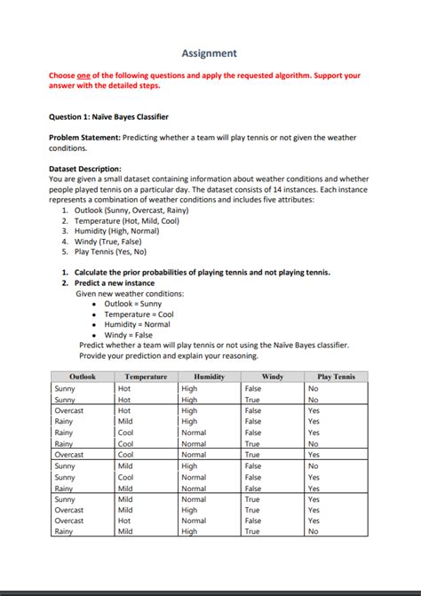 question 2 naïve bayes classifierproblem statement