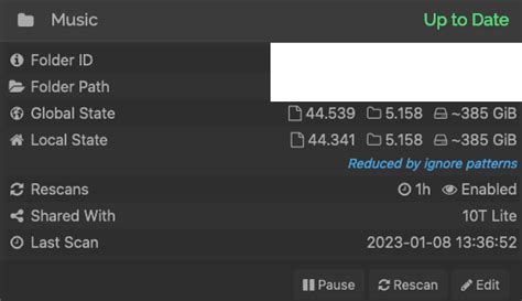 Out Of Sync Warning On Device How To Resolve Support Syncthing Community Forum