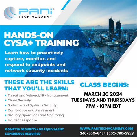 Panitech Academy On Linkedin Cysa Cybersecuritytraining Infosec