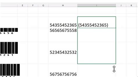 How To Create Barcodes In Excel Youtube