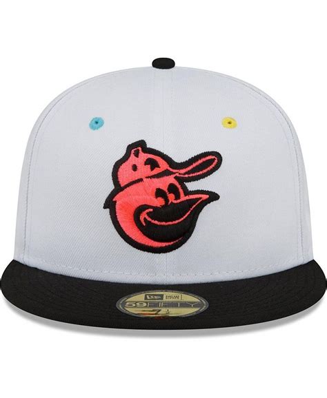 New Era Mens White Black Baltimore Orioles 1983 World Series