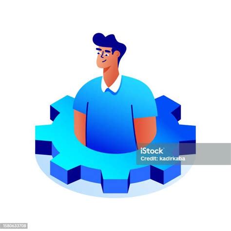 인재 관리 아이소메트릭 아이콘과 3차원 디자인의 벡터 그림 3차원 형태에 대한 스톡 벡터 아트 및 기타 이미지 3차원 형태 개념 개발 Istock