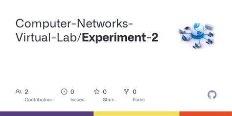 Github Computer Networks Virtual Labexperiment 2