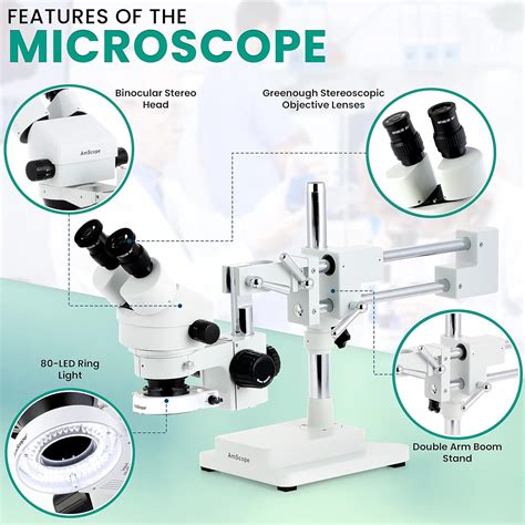 Microscope Accessories Kit For Adult 3 5x 45x Trinocular Simul Focal Microscope 14mp Camera 12