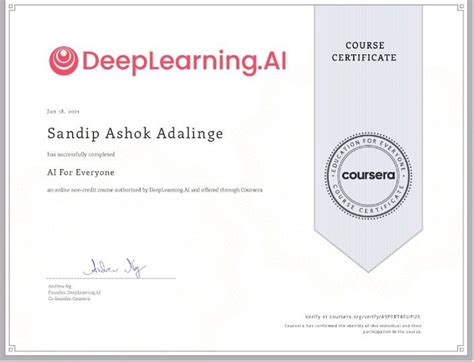 sandip adalinge on linkedin coursera ai deeplearning