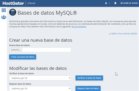Cómo Eliminar Un Usuario Y Base De Datos A Través De Cpanel Ayuda Hostgator