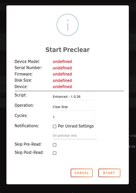 Unassigned Devices Preclear A Utility To Preclear Disks Before Adding Them To The Array Page