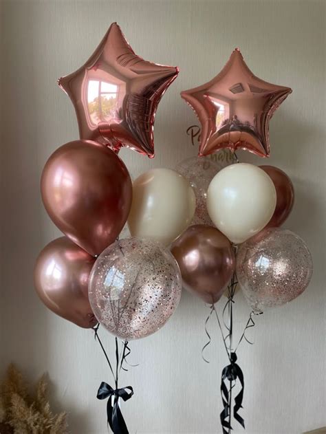 Розовое золото шары шарики Дни рождения Большие воздушные шары Гелиевые шары