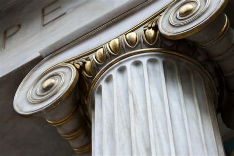 Premium Photo Low Angle View Of Ionic Columns