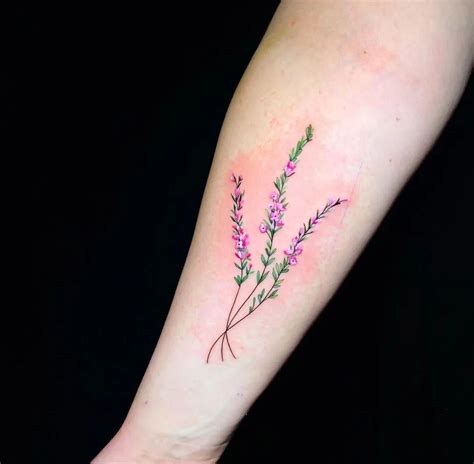 Heather Flower Tattoo Designs