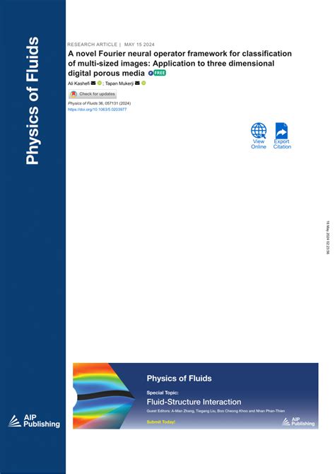 Pdf A Novel Fourier Neural Operator Framework For Classification Of Multi Sized Images