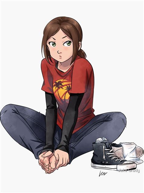 Ellie Fan Art Sticker For Sale By Dmpcards Redbubble