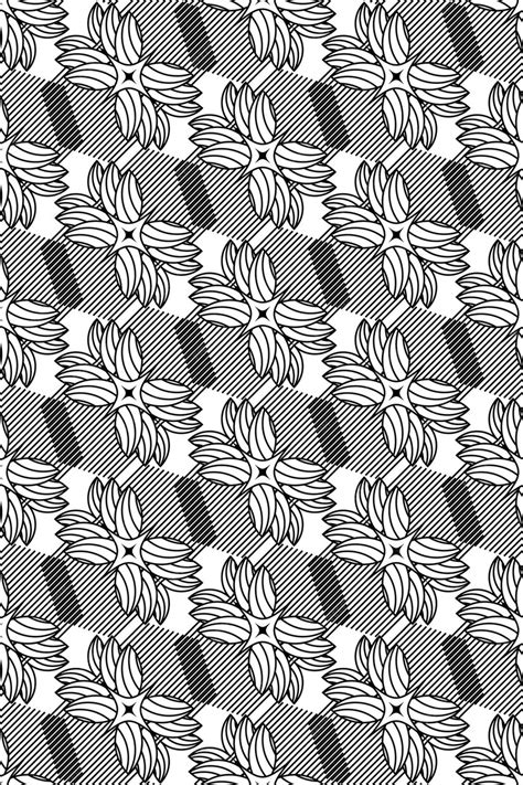 Premium Vector Ornate Geometric Floral Pattern Seamless Design