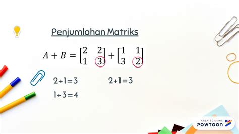 Rumus Penjumlahan Matriks Dan Pengurangan Riset