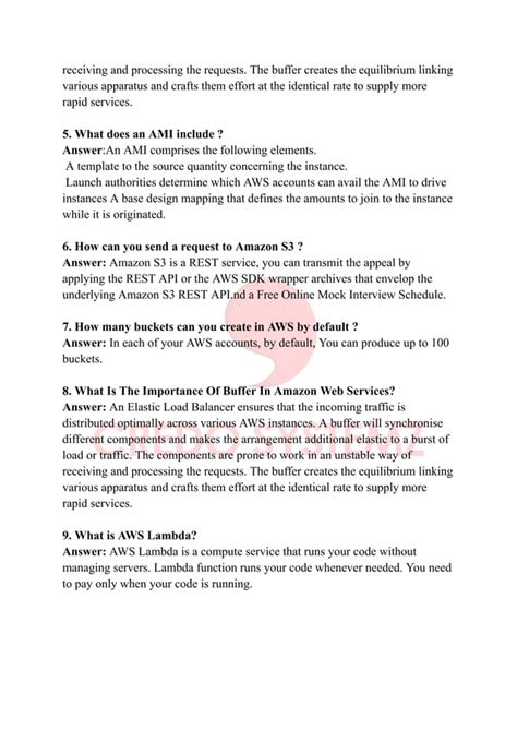 Aws Interview Questions And Answerspdf